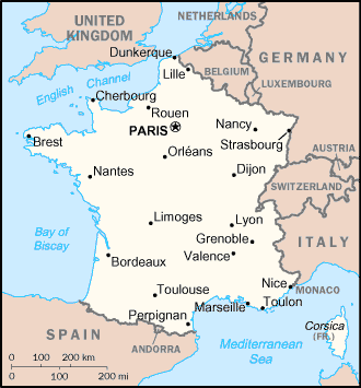 france: Map of Limoges Area Pictures
