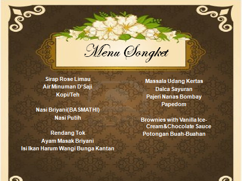 Dewan Merak Kayangan: Package