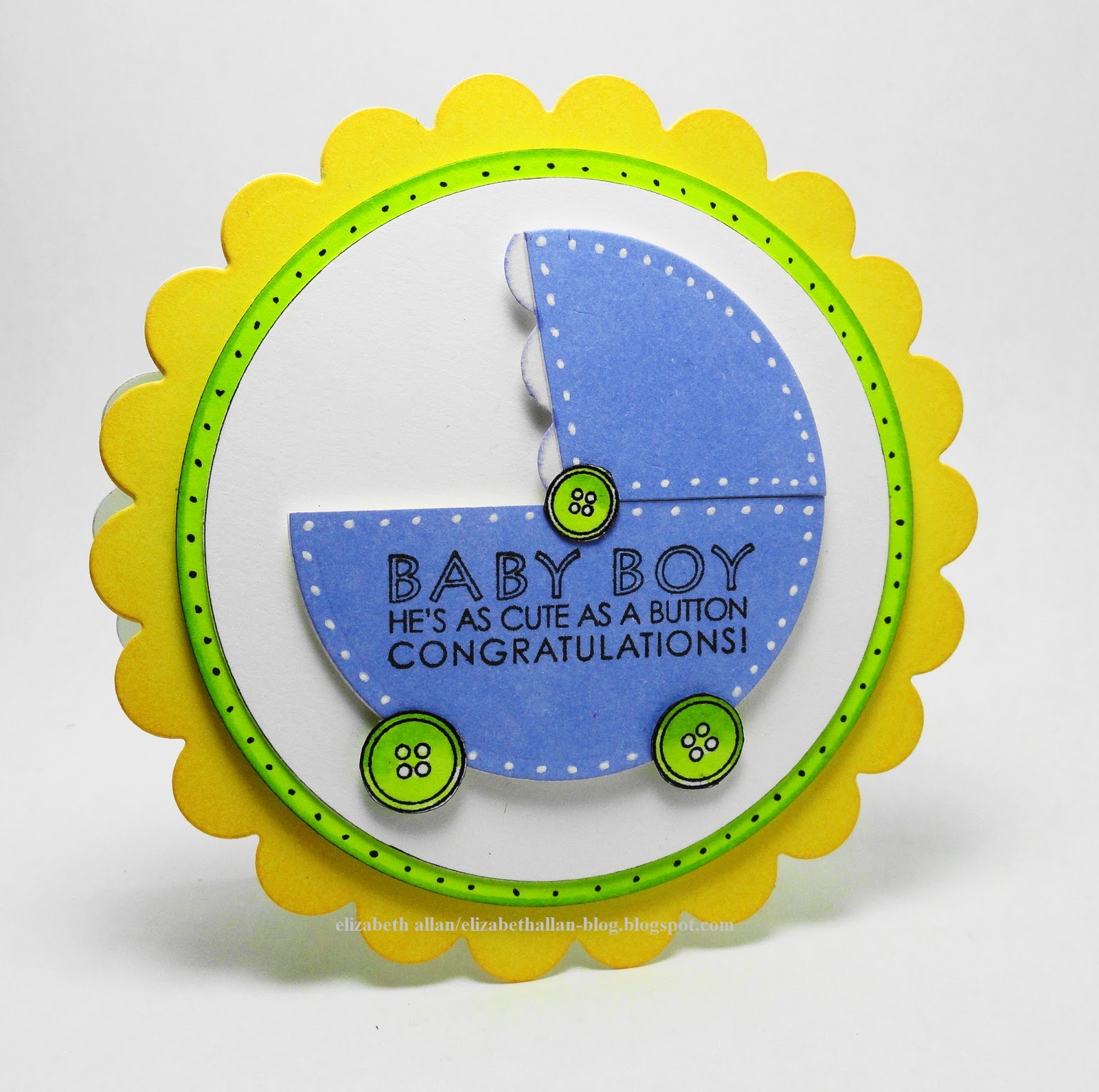 Elizabeth Allan's Art Studio: Baby Boy Congrats!