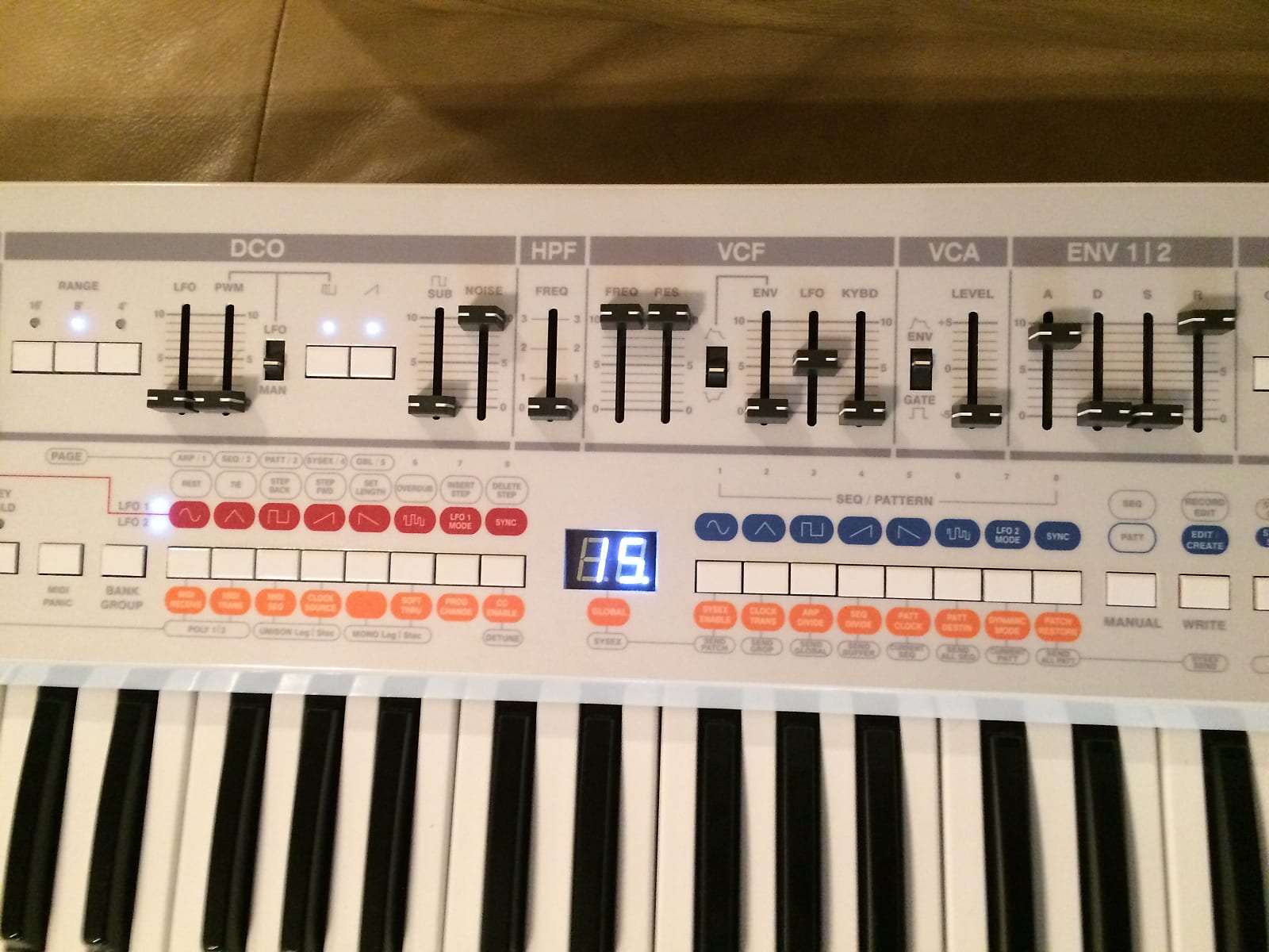 MATRIXSYNTH: Custom White Kiwi Super 106 - Roland Juno 106