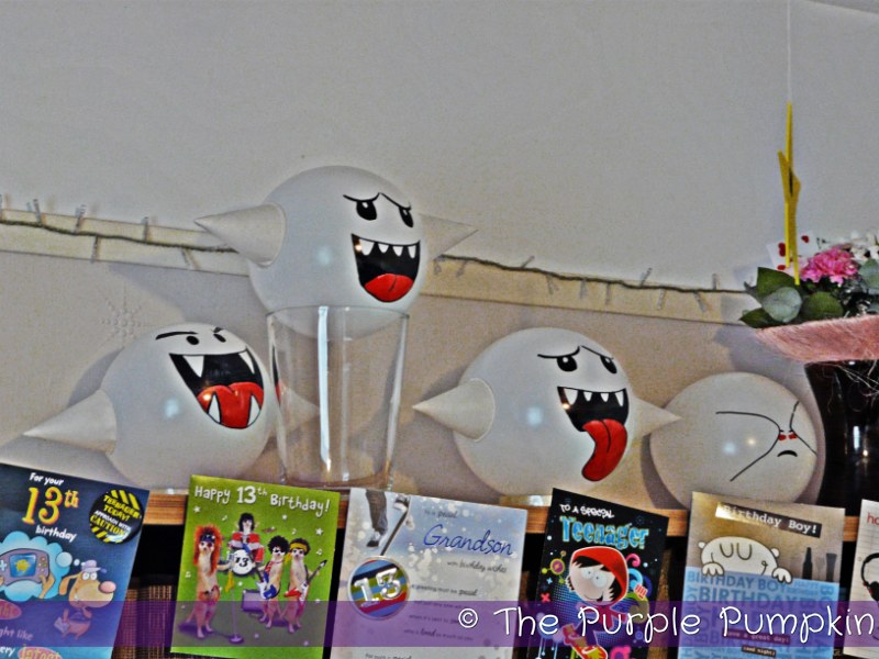 Boo Balloon Decorations - Nintendo Party