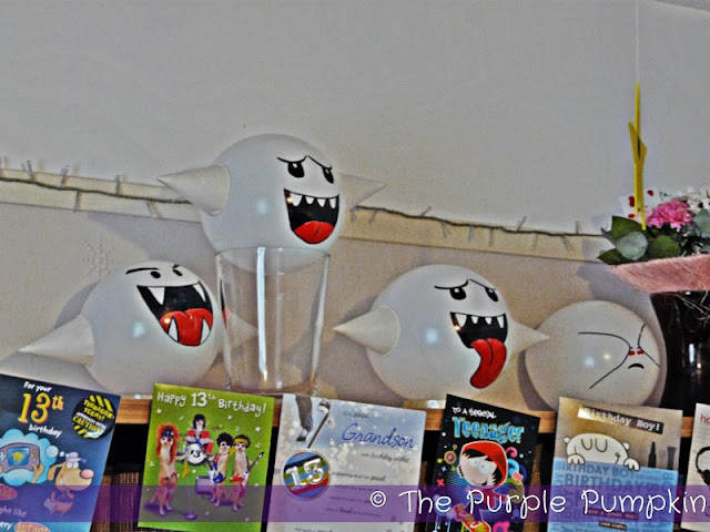 Boo Balloon Decorations - Nintendo Party