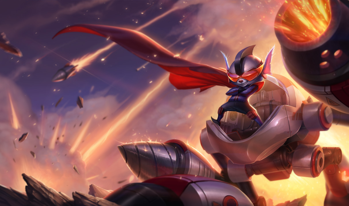 Splash art do Fizz do Vazio e do Rumble SuperGalático foram divulgadas ...
