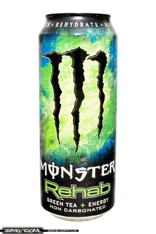 32MG/100ML Energy Drinks collection: Monster Rehab - Green tea