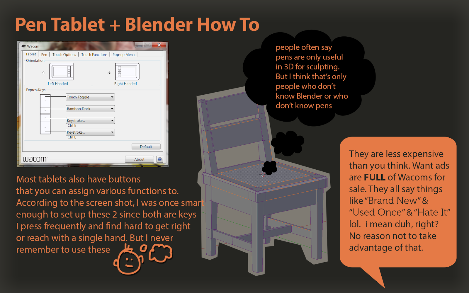 Some of My Best Friends are Pixels: Using a Pen Tablet With Blender