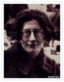 Ala Faco : Simone Weil, 1909 – 1943
