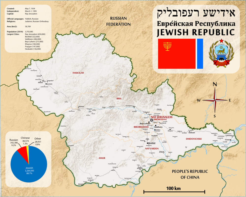 Alternate History Weekly Update: Map Monday: Stalin's Zion by ... Alternate History Weekly Update: Map Monday: Stalin's Zion by ...