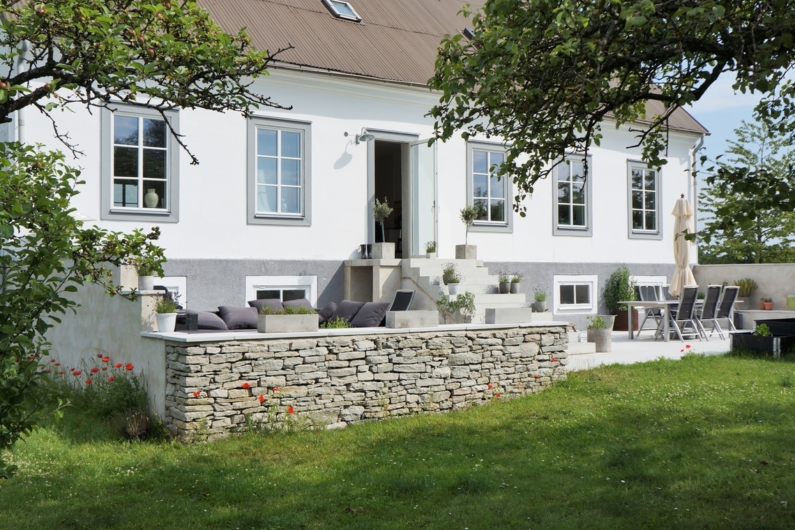 An old limestone farmhouse in Gotland