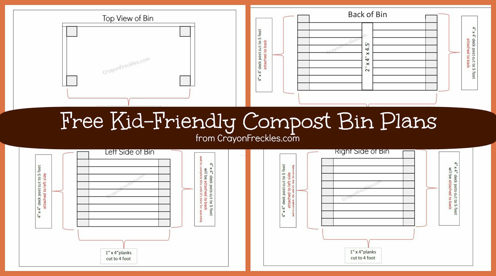 Plans for a DIY Compost Bin with Kids - Do Play Learn