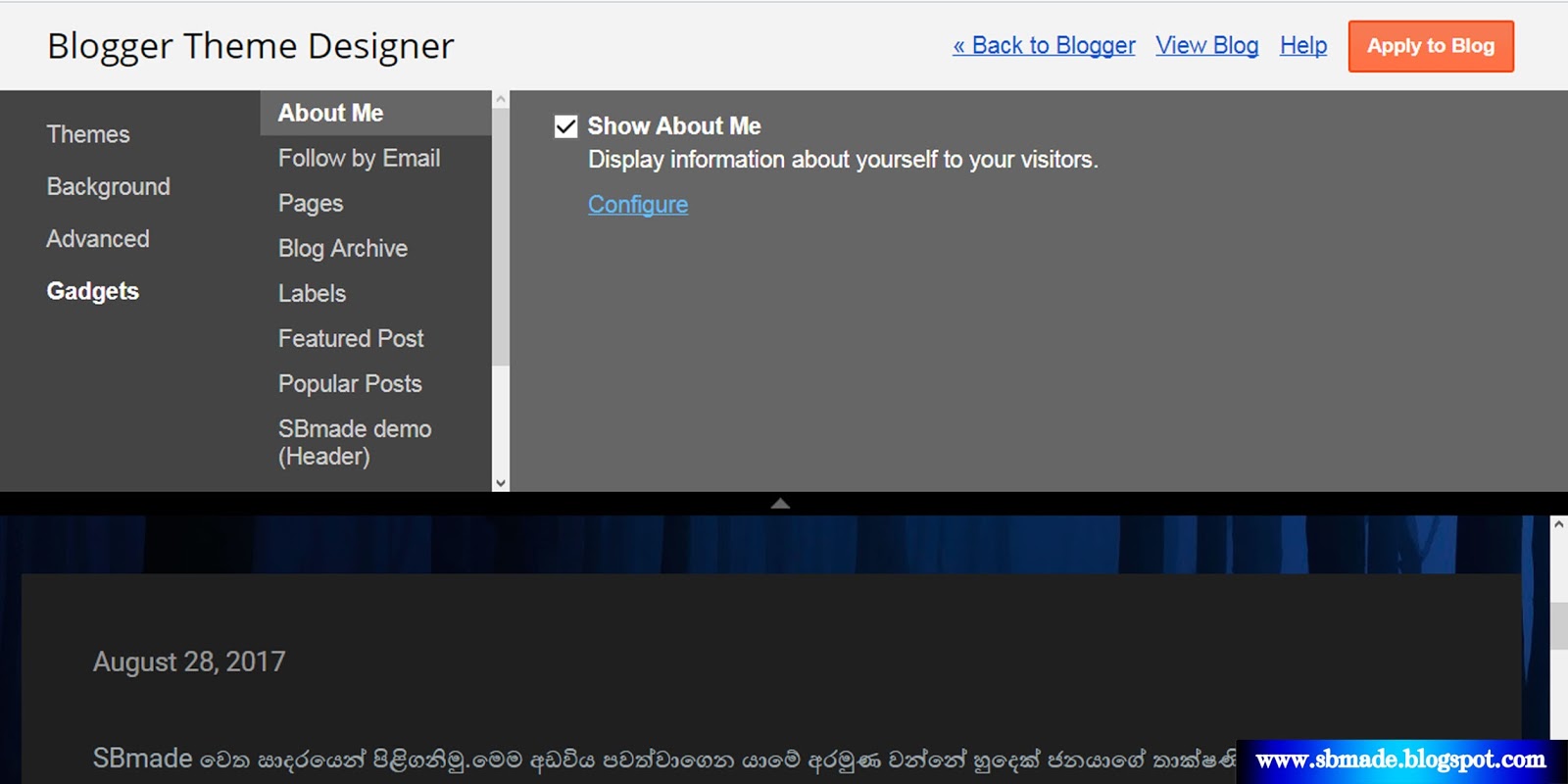 How to Customize a Google Blogger Template | SBmade | New Data Of ...
