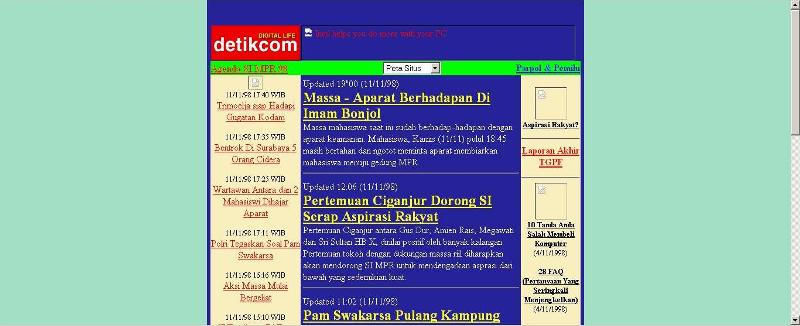 Bleggar 90's: Web design in 90's