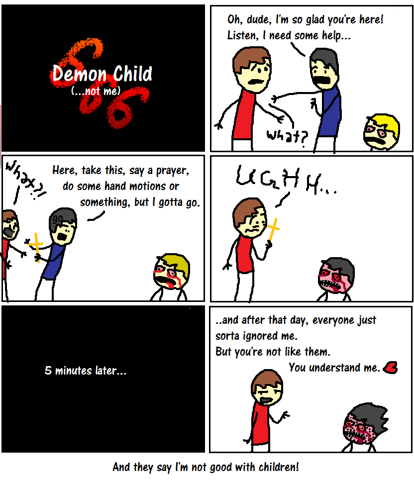 Scramble Them Eggs: New Webcomic! "Demon Child"! enjoy :)