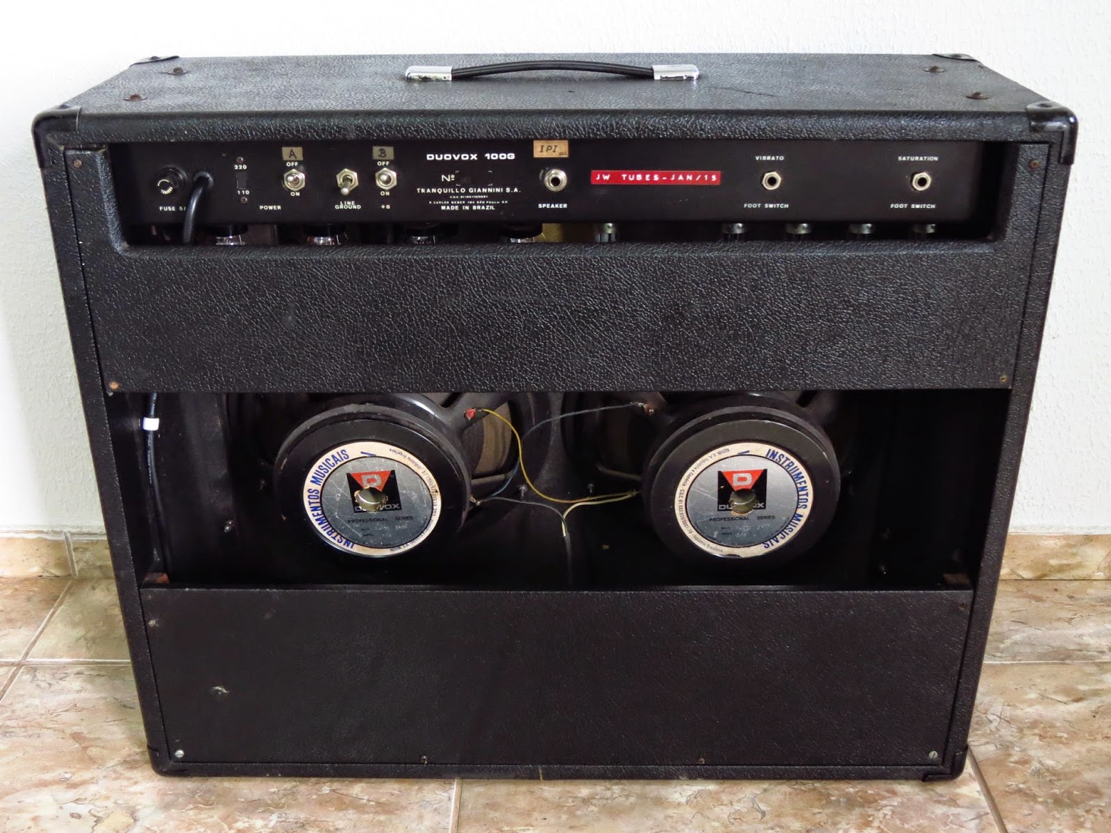 JW Tubes - Amplificadores Valvulados: - Giannini Duovox 100G