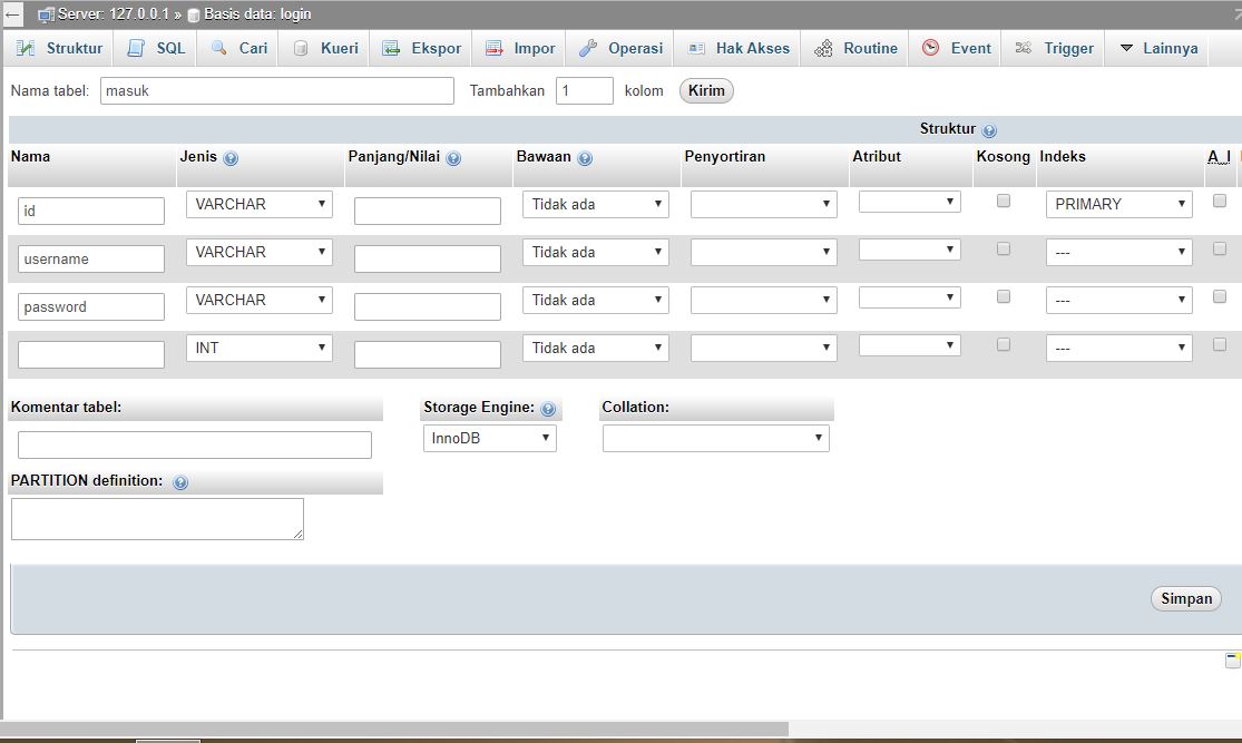 Cara Membuat Login di Netbeans