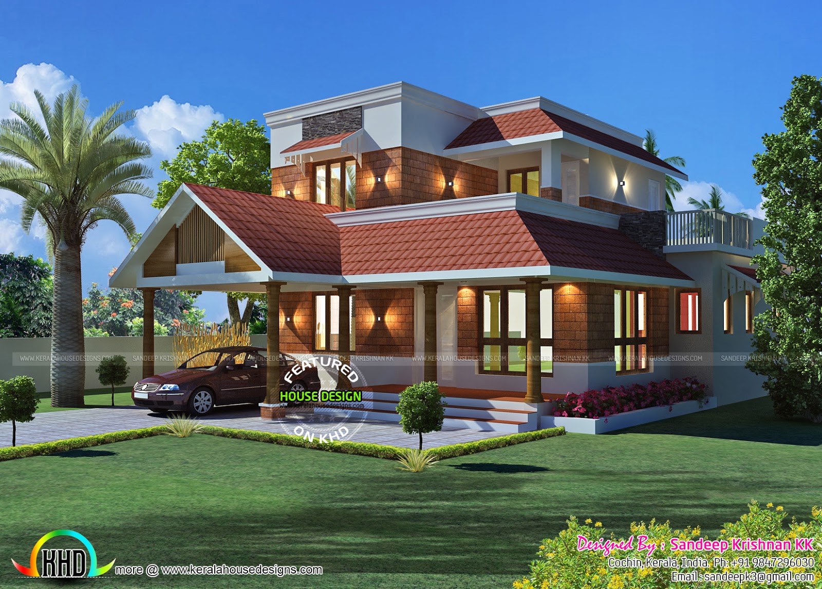 Beautiful Kerala home design in 2168 sq0ft - Kerala Home Design and ...