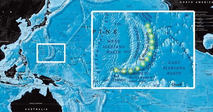 The Deepest Place On Earth : The Mariana Trench or Marianas Trench ...