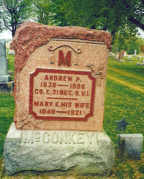 Defiance County, Ohio Genealogy: Andrew P. McConkey - Civil War Soldier ...