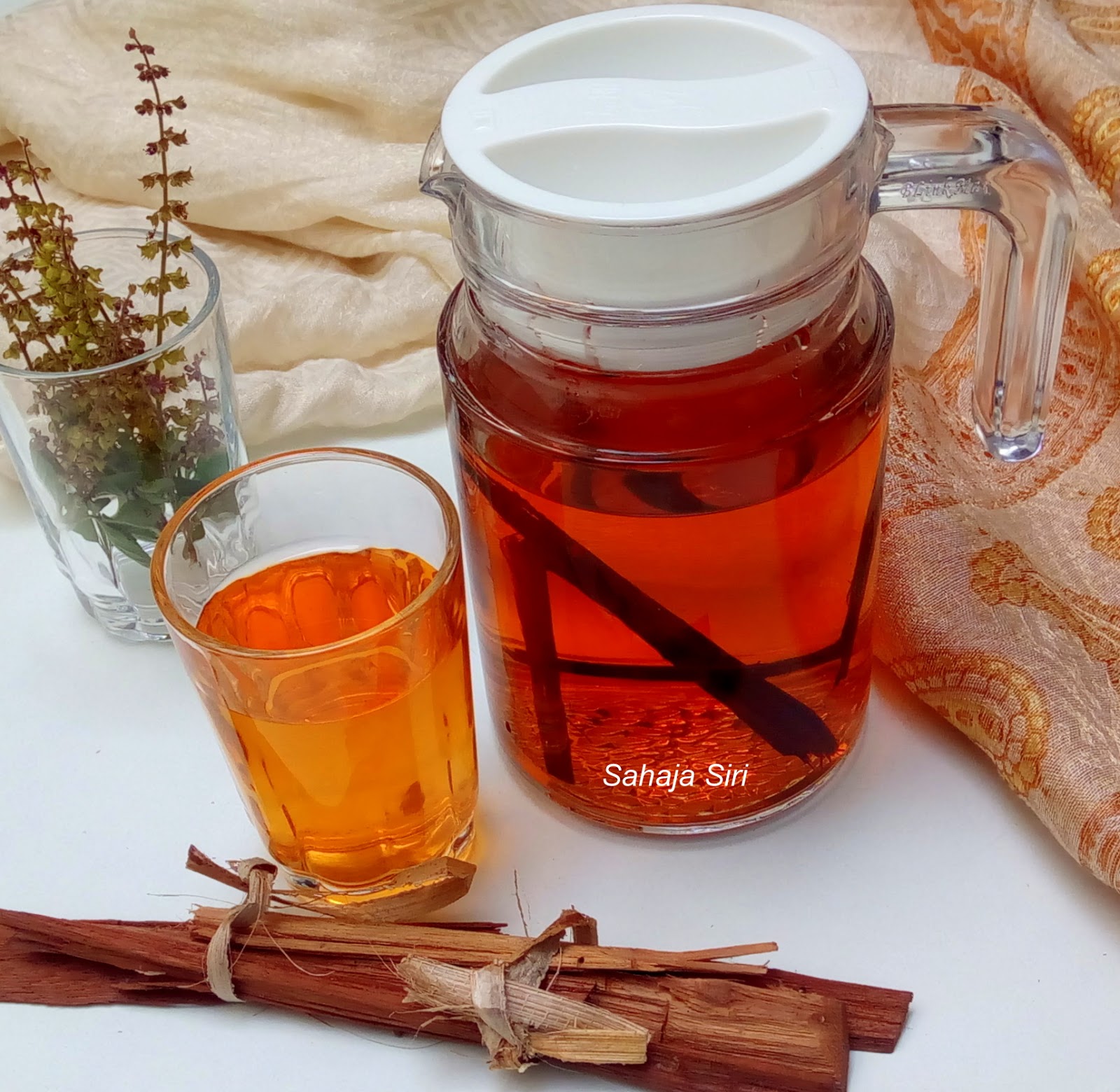 Khadira infused water (Kashaya)/ Catechu water/ Kaachi Neeru