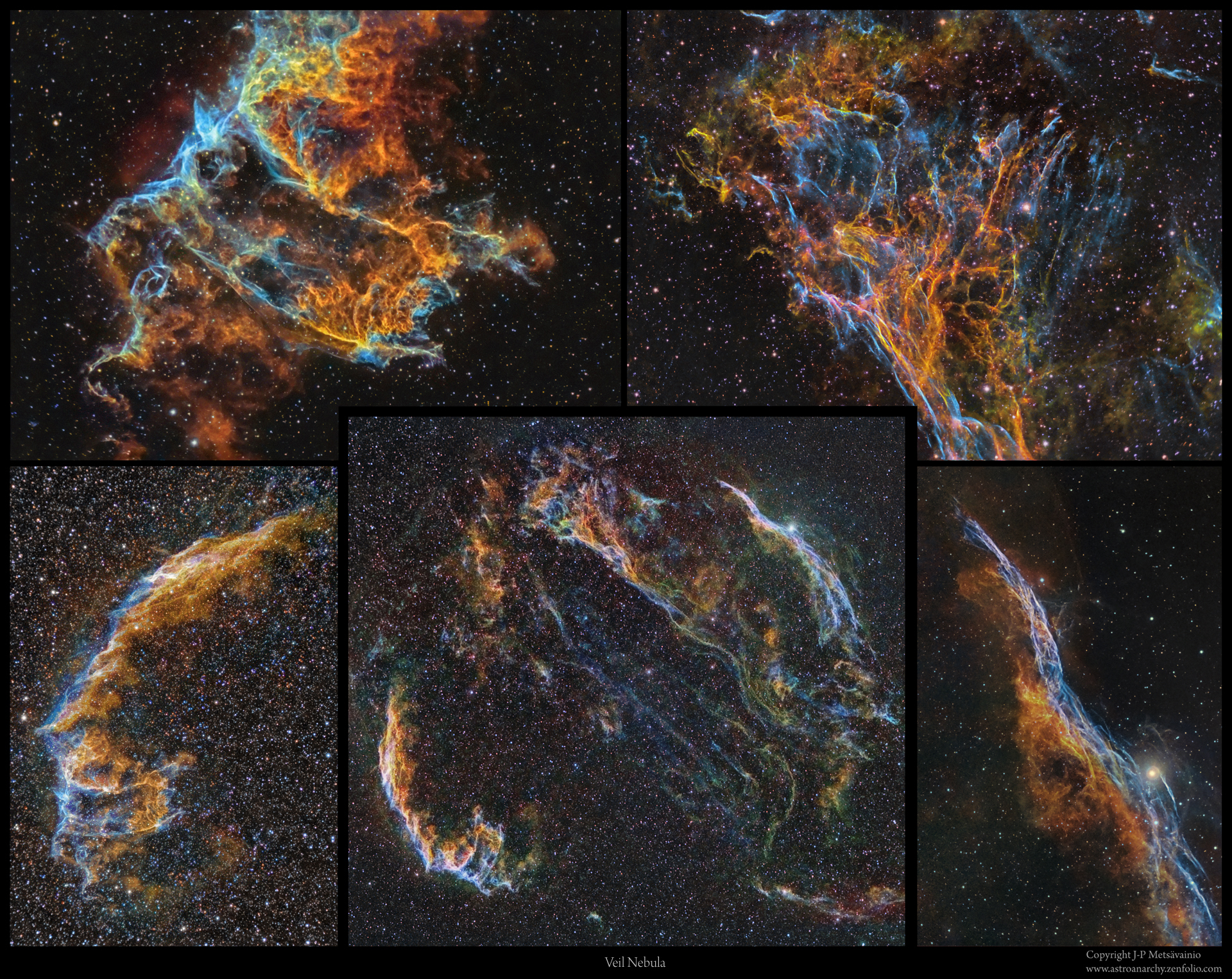 Astro Anarchy: Veil Nebula collection as a poster