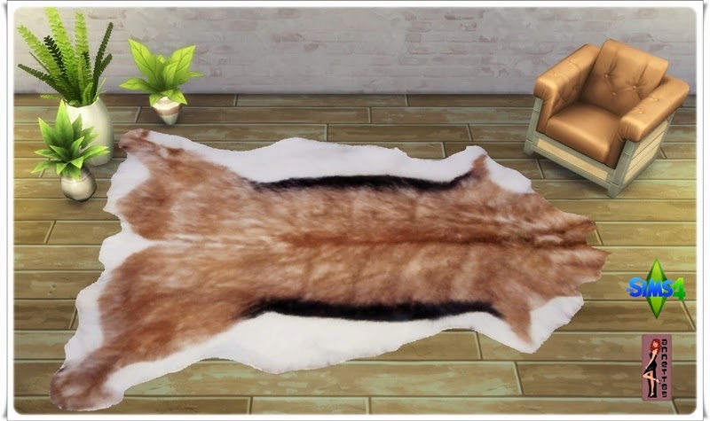 Annett's Sims 4 Welt: Fur Rugs - Update 07.07.2016
