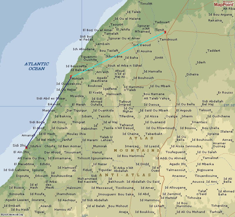Mireft is never left: carte de la region