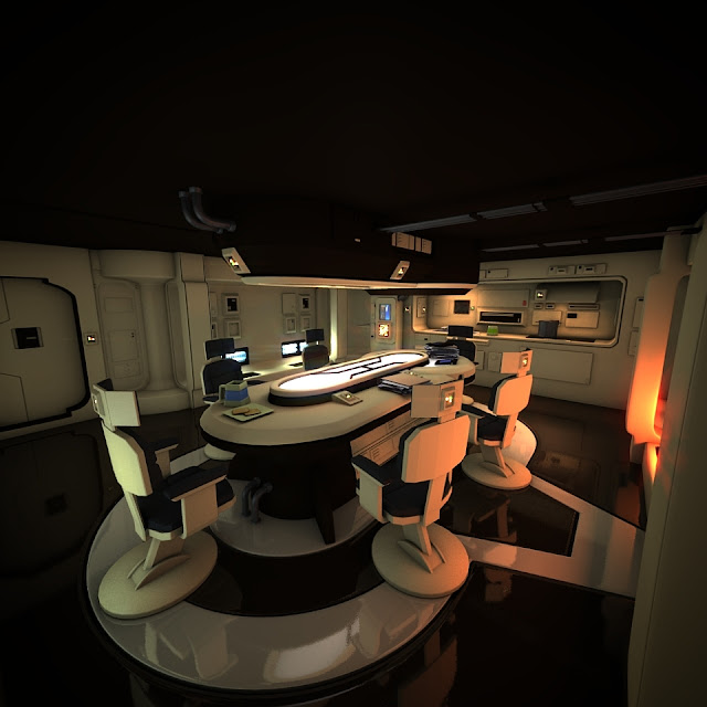Dan Brown CGI | Sci-fi Art: Spaceship Interiors