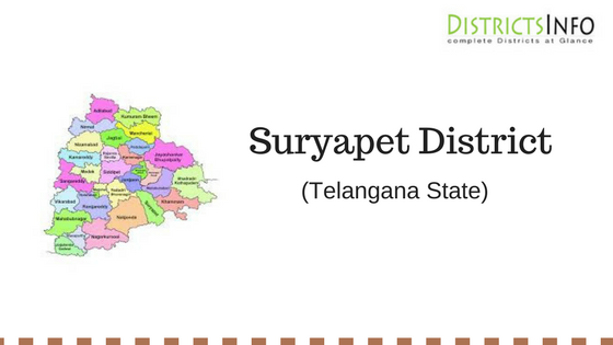 Suryapet District with Mandals in Telangana State