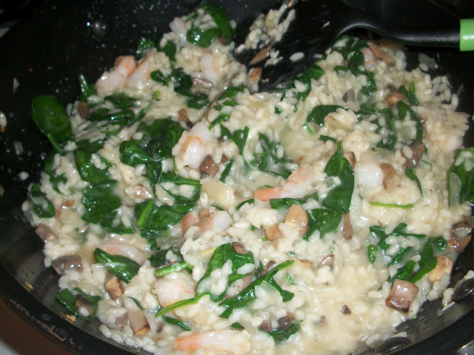 Cook with Sara: Shrimp and Spinach Risotto