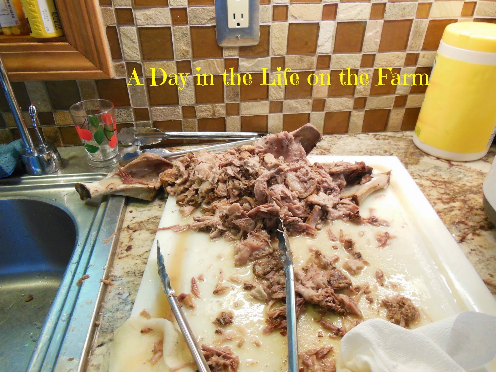 A Day in the Life on the Farm: Pulled Pork for a Crowd