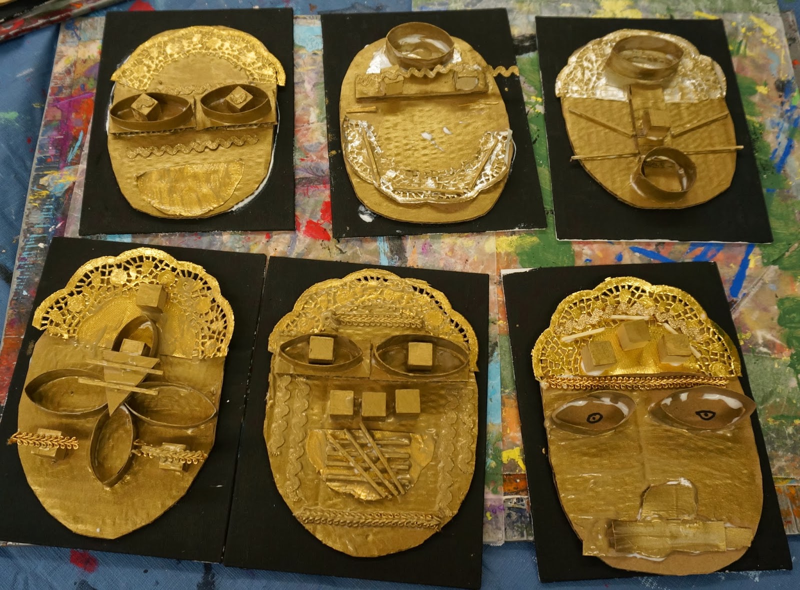 that artist woman: Peruvian Masks