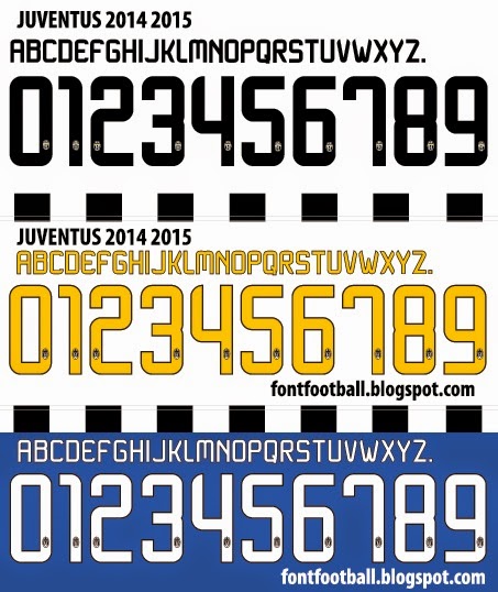 FONT FOOTBALL: Font Vector Juventus 2014 2015 Kit