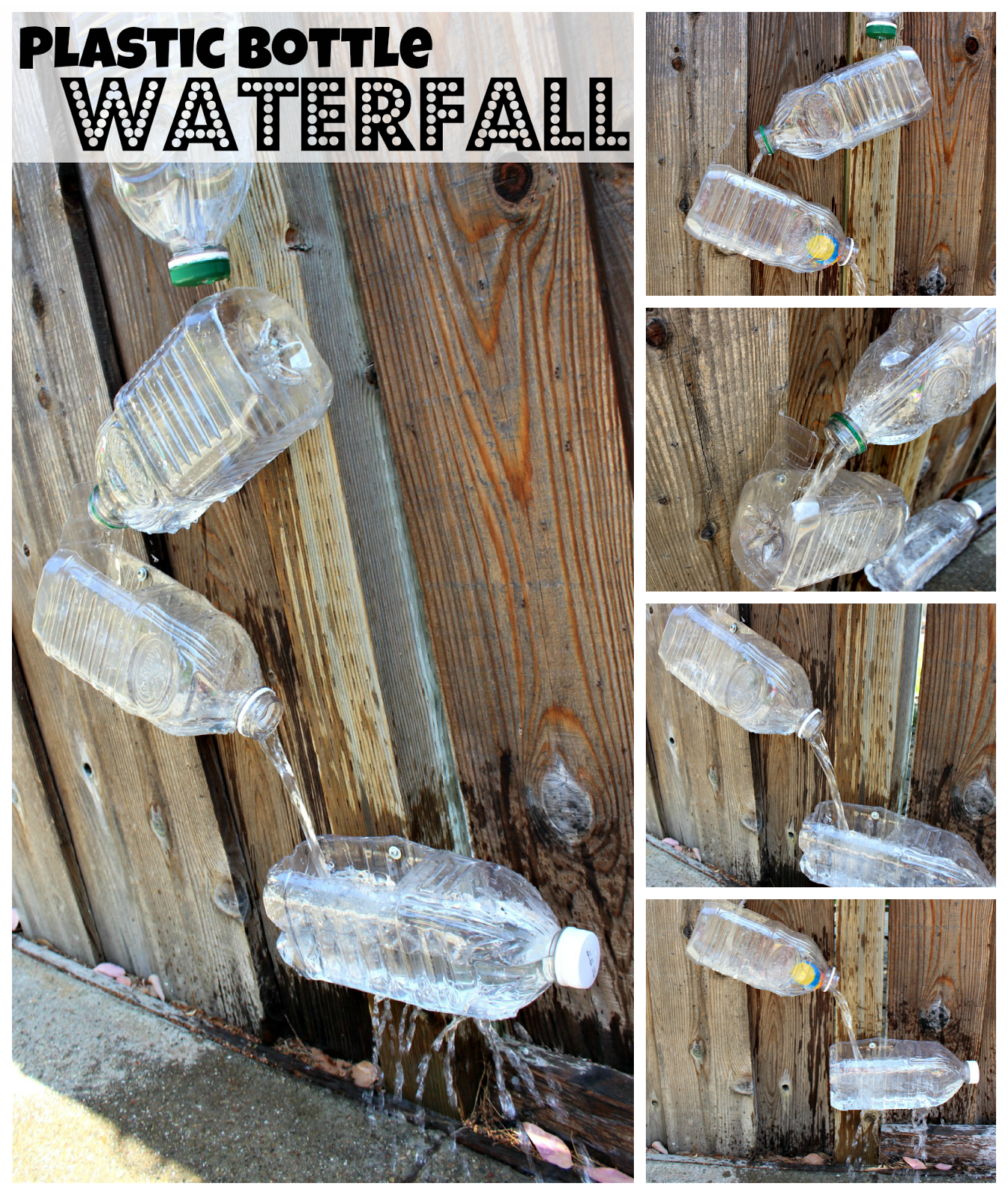The Everyday Momma: {Think Outside the Toy Box} Plastic Bottles: Waterfall