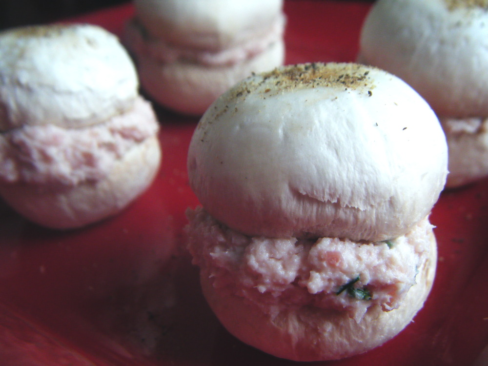 Dans mon assiette: Macarons de champignons au jambon