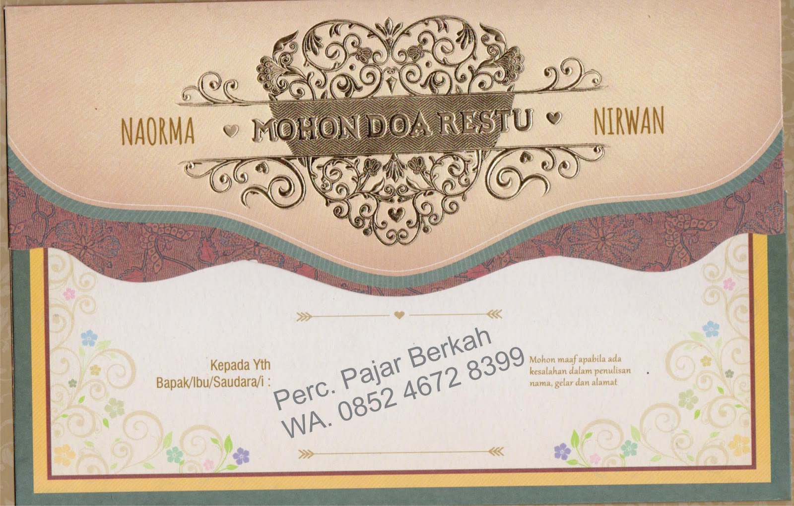 pajarberkah.com: UNDANGAN JAVA CARD SIGNATURE