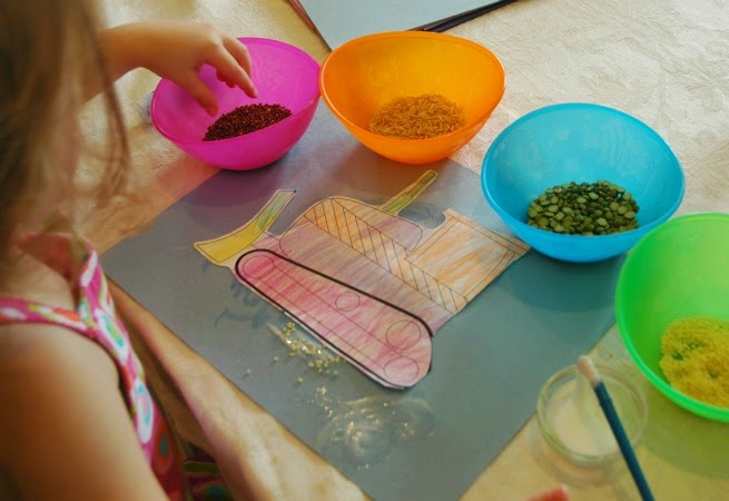 3-D Bulldozer Craft | What Can We Do With Paper And Glue