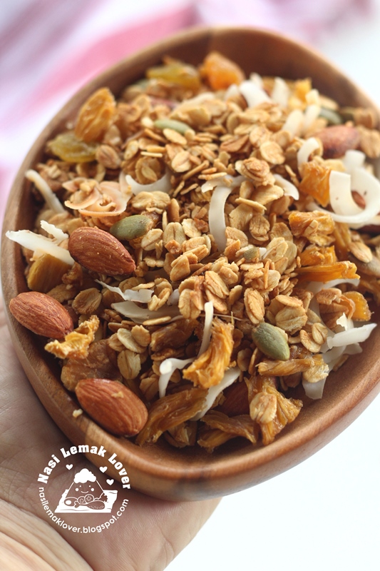 Nasi Lemak Lover: Gula Melaka Granola (Palm Sugar granola) 椰糖格兰诺拉麦片