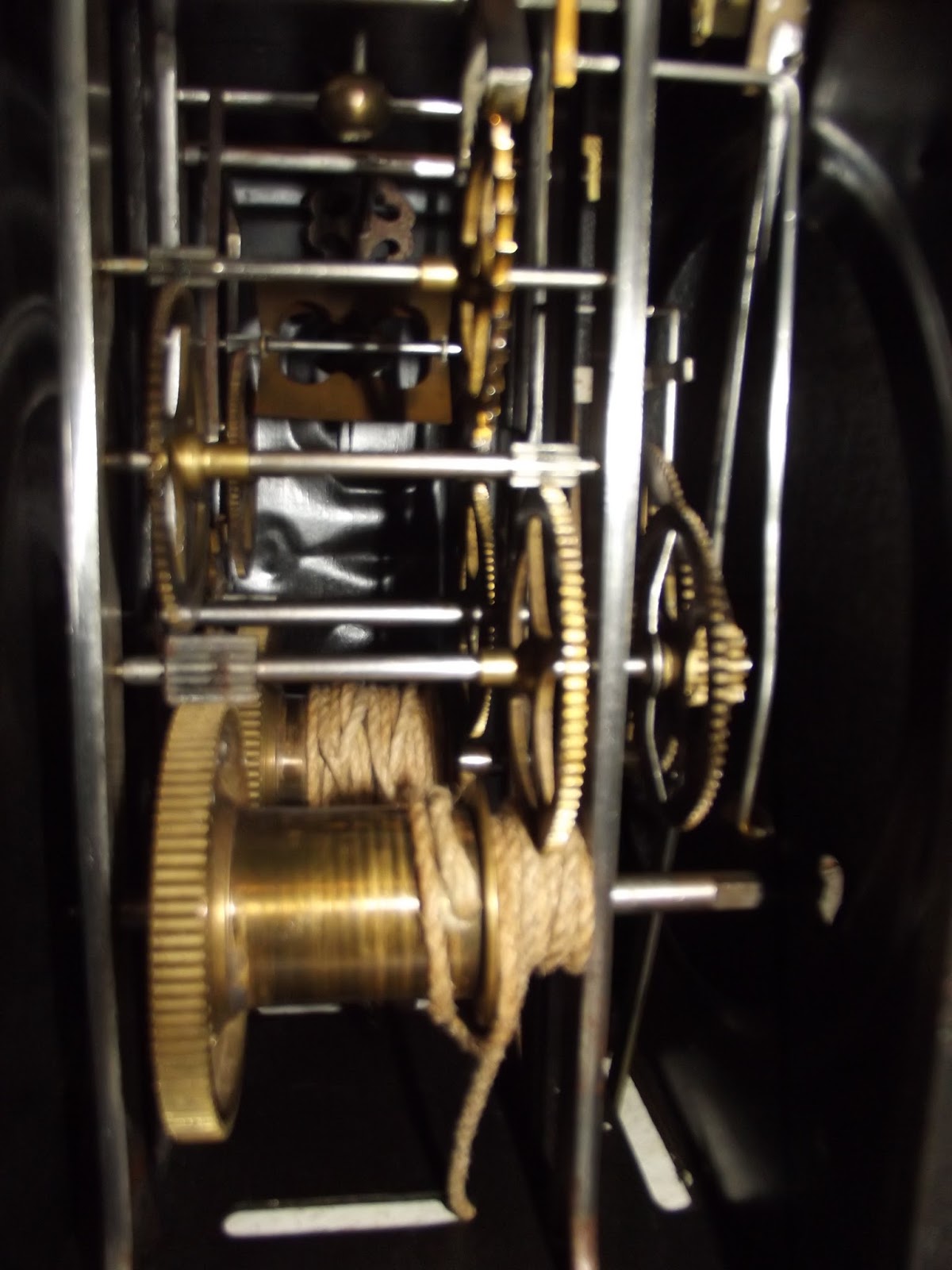 ancien mouvement pendule mécanisme horloge comtoise XIXeme complet ...