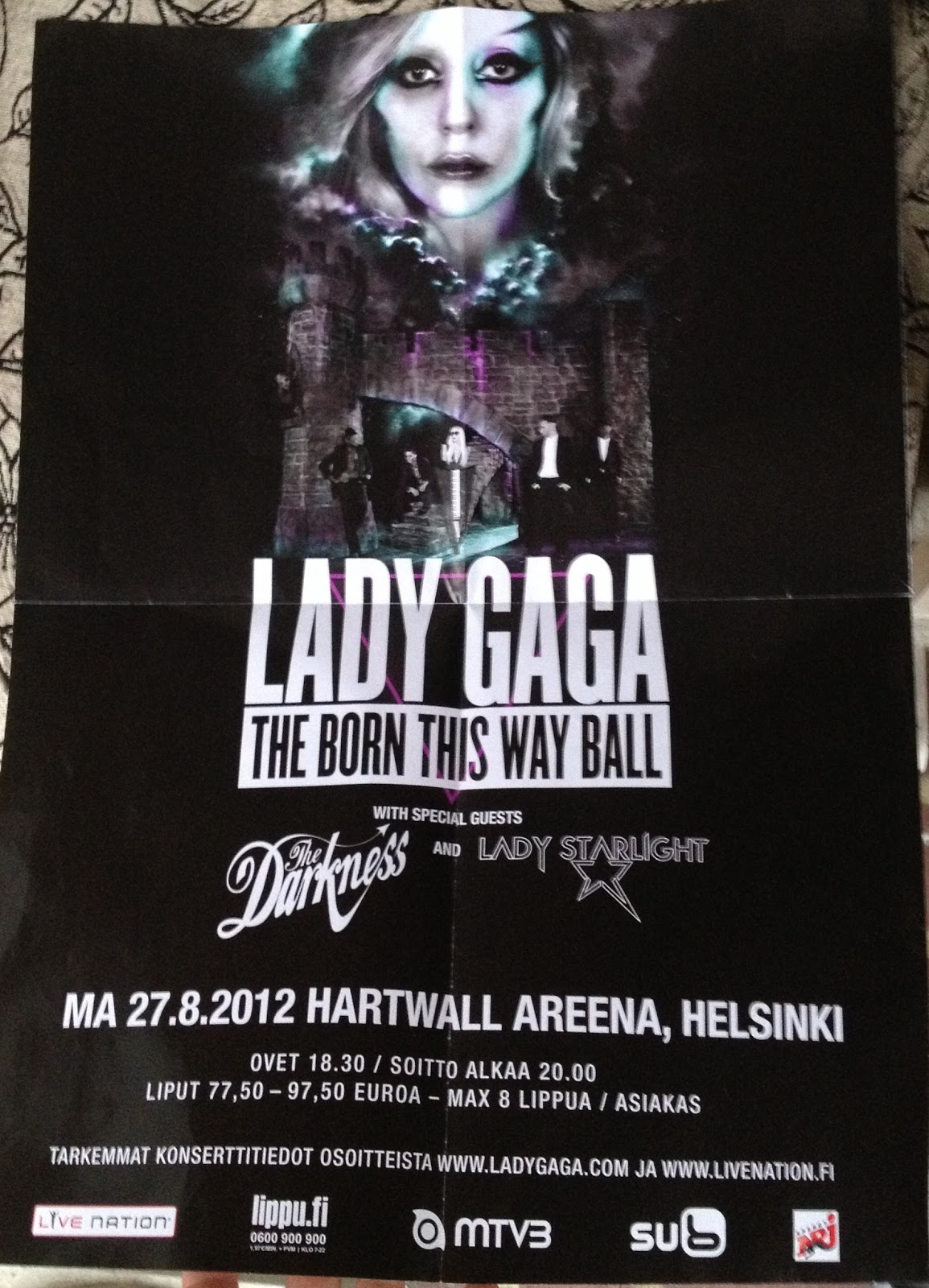 Lady Gaga Born This Way Ball Poster