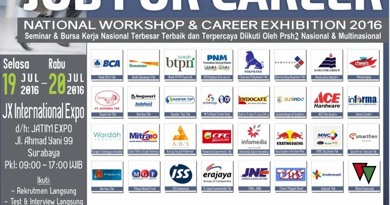 Surabaya Spectacular Job Fair “JOB FOR CAREER” 2016 | Job Market Fair