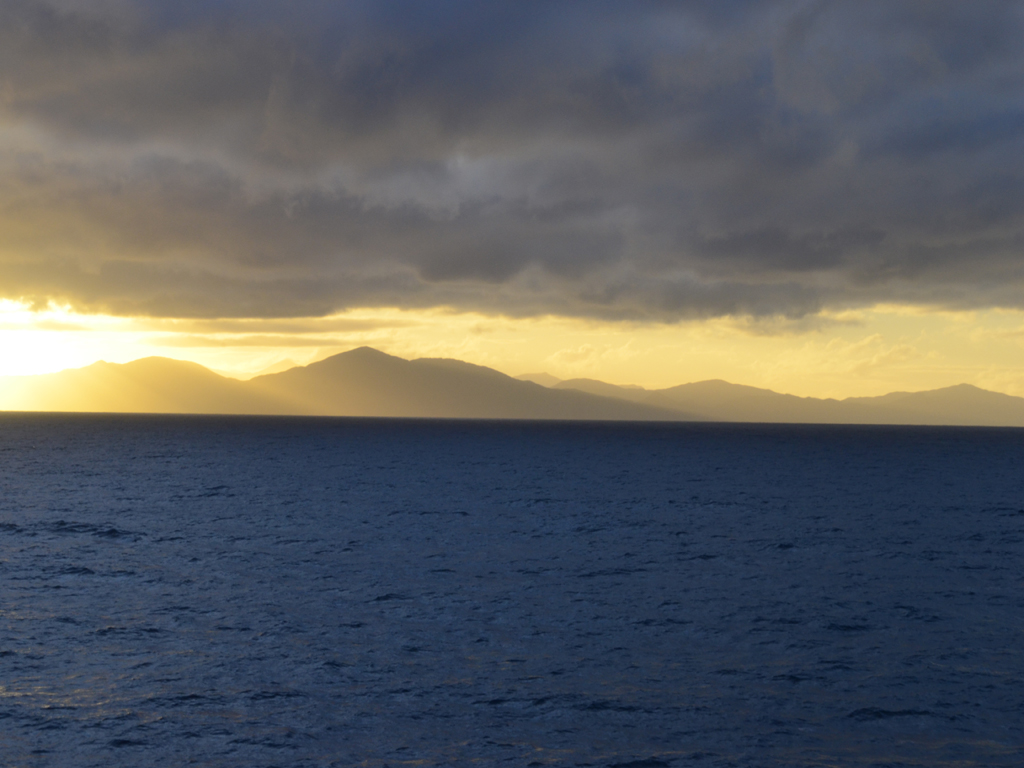 Up above to down under: Crossing the Cook Strait