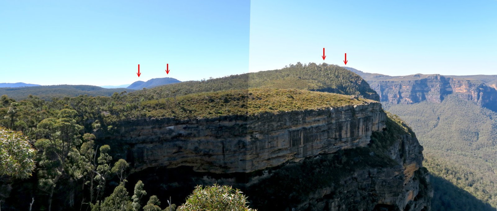 Mountains: Mt Banks & Mt Caley, NSW Blue Mts, Australia