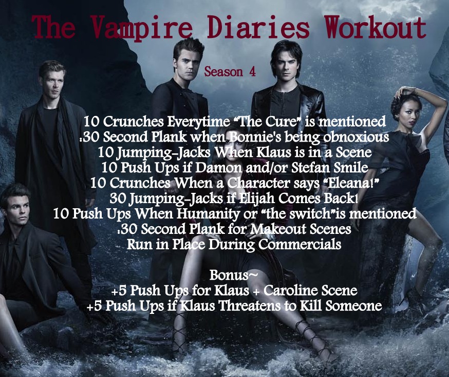 I Believe In Teal: The Vampire Diaries Workout