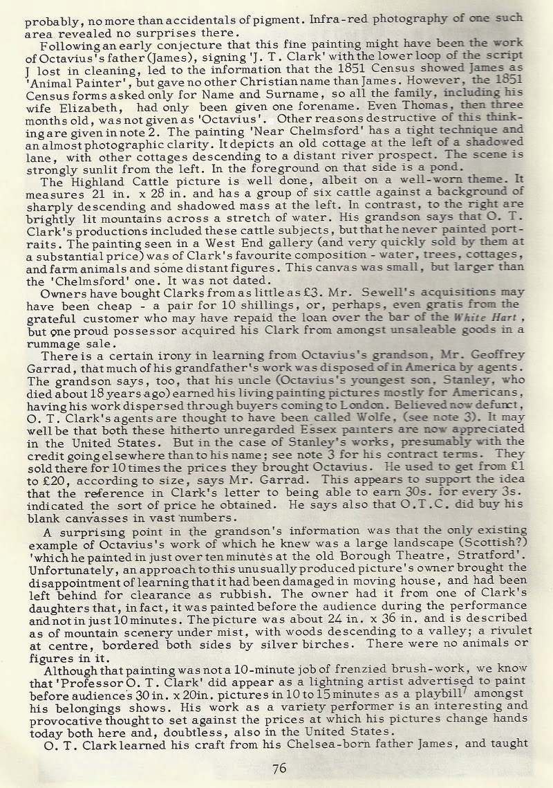 O.T. Clark British Painter 1850-1921