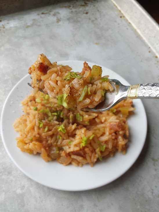 Dear Lauren, Love Mom: Bacon Braised Rice