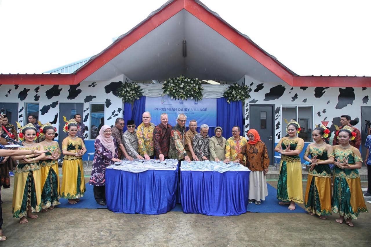 Peresmian Desa Susu di Ciater, Selasa (11/12/2018).