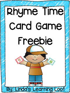 Classroom Freebies Too: Rhyme Time Card Game