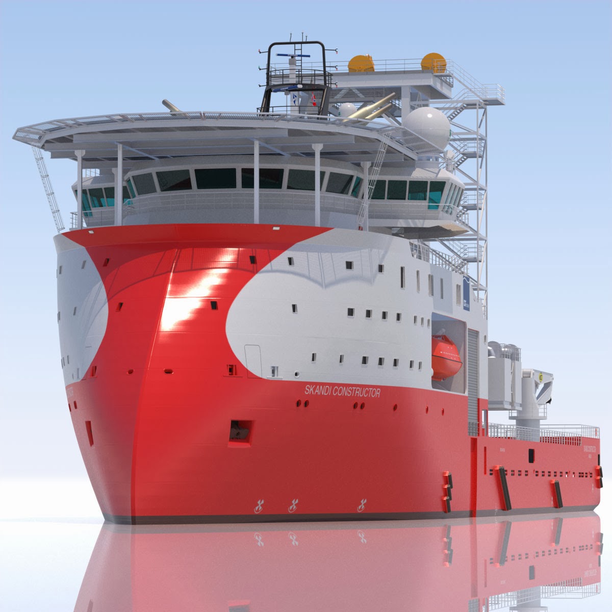3D Custom Modelling: Construction & Well Intervention Vessel Skandi ...