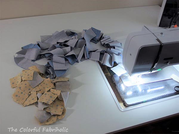 The Colorful Fabriholic: Pile of Pieced Parts