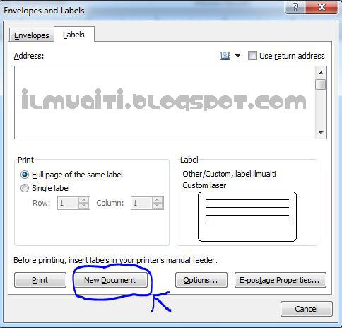 Ilmu Aiti: Membuat Format Label Tom & Jerry