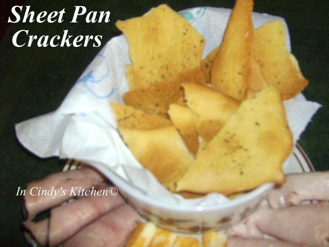 In Cindy's Kitchen: Sheet Pan Crackers: My Way